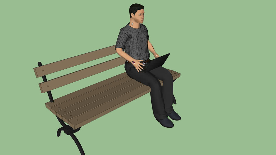 Sitting Man | 3D Warehouse