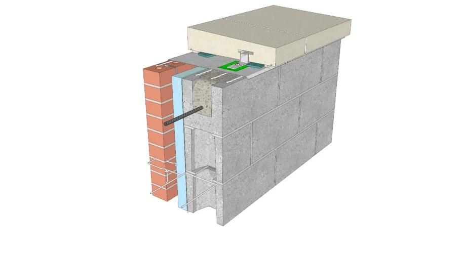 Brick On Cmu Wall Detail