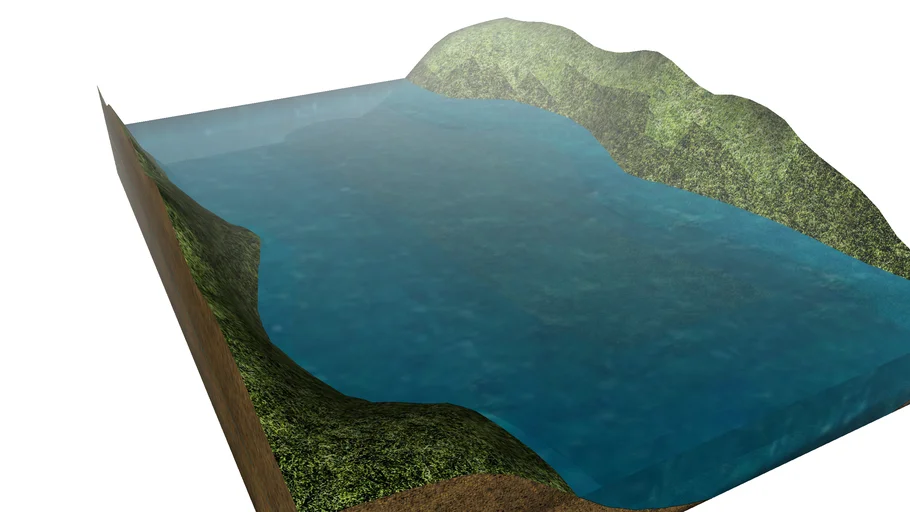 a rather low polygon river(1mb) | 3D Warehouse