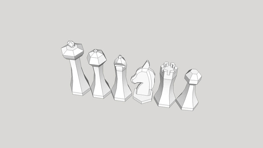 Low Poly Chess Set | 3D Warehouse