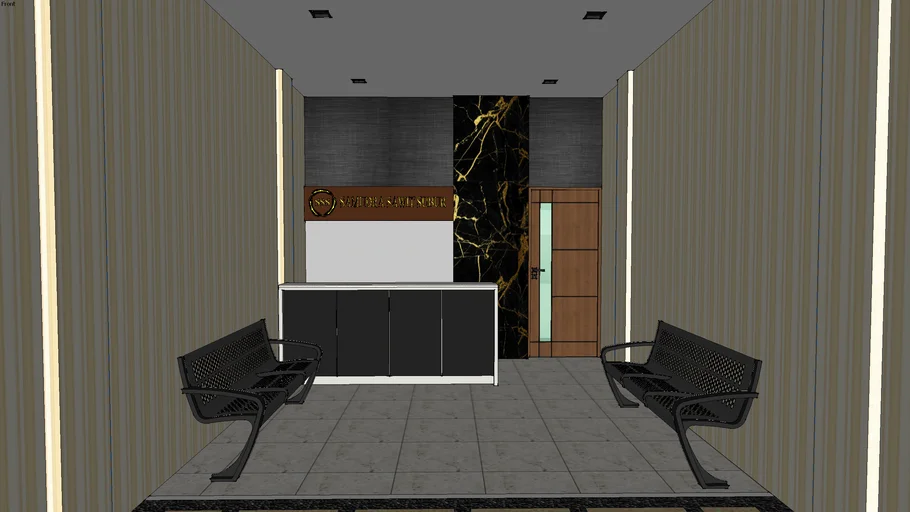 ruang resepsionis | 3D Warehouse