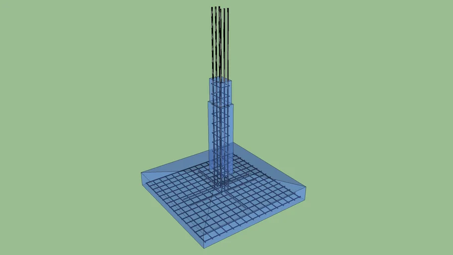 Reinforced Concrete Footing | 3D Warehouse