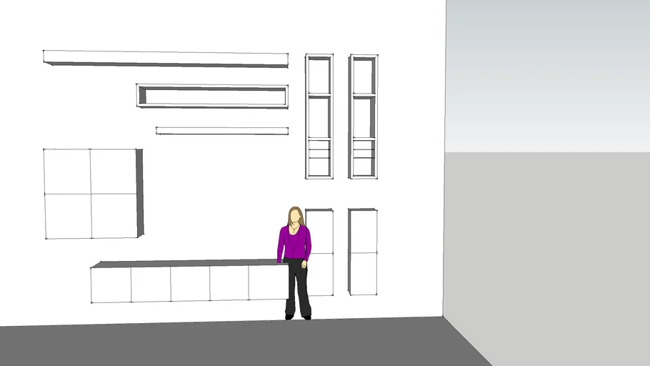 Wall unit | 3D Warehouse