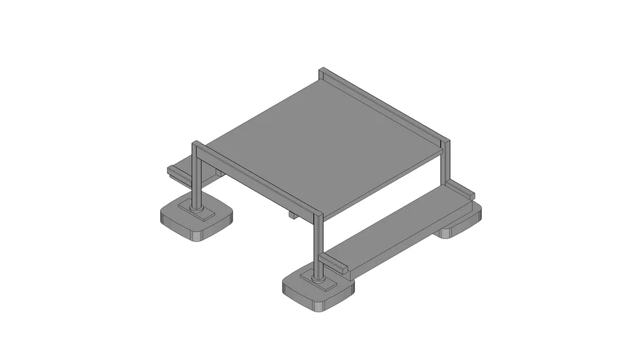 Walraven BIS Yeti - roof step over, stair modular set, standing on roof ...