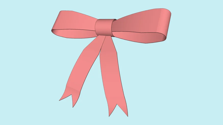 Cute kawaii pink bow | 3D Warehouse