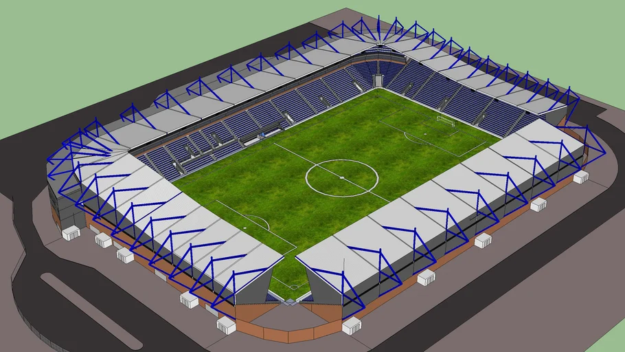 Large football ground (version 2) | 3D Warehouse