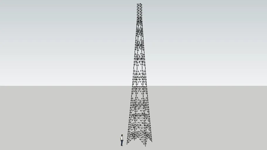250ft 4 legged Telco Tower | 3D Warehouse