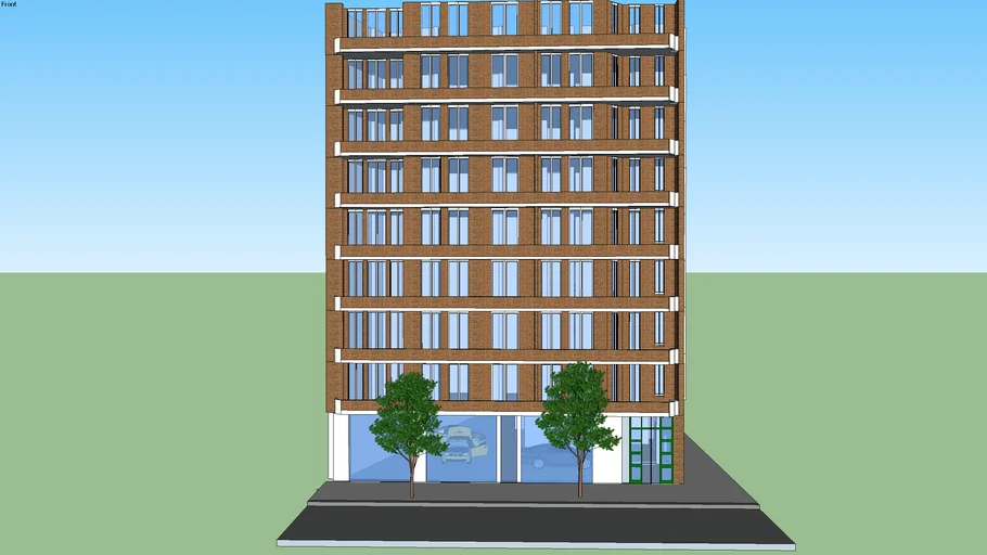 Planta pisos Fachada | 3D Warehouse