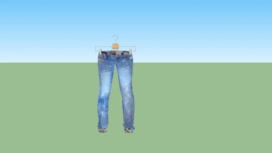 light jeans rack | 3D Warehouse