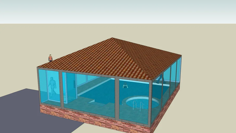 indoor pool with hottub | 3D Warehouse