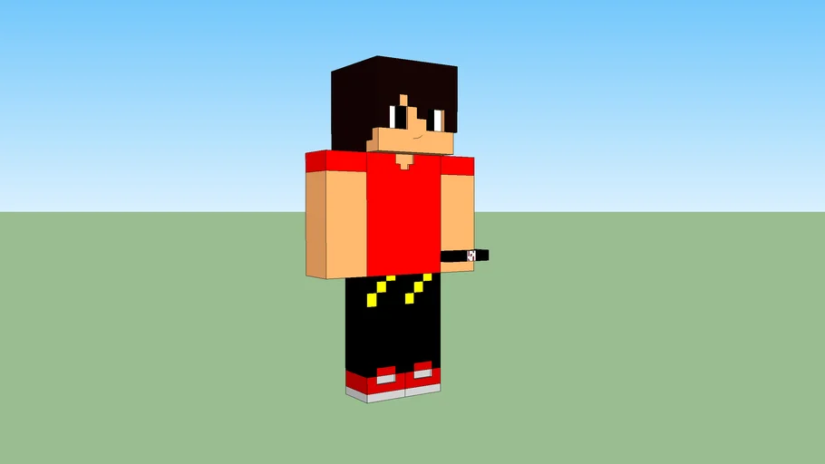 Minecraft Skin Model: Gamer | 3D Warehouse