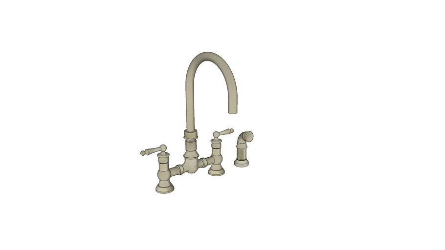 New Port Brass Kitchen Faucet | 3D Warehouse