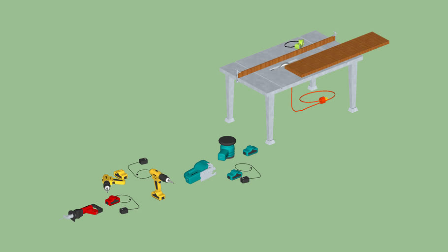 Assorted Power Tools | 3D Warehouse