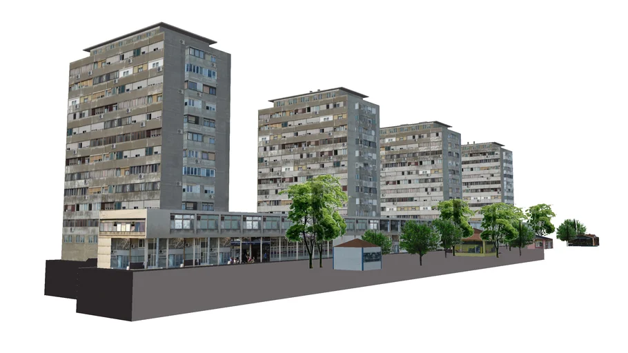 Soliteri u Ruzveltovoj ulici, Beograd | 3D Warehouse