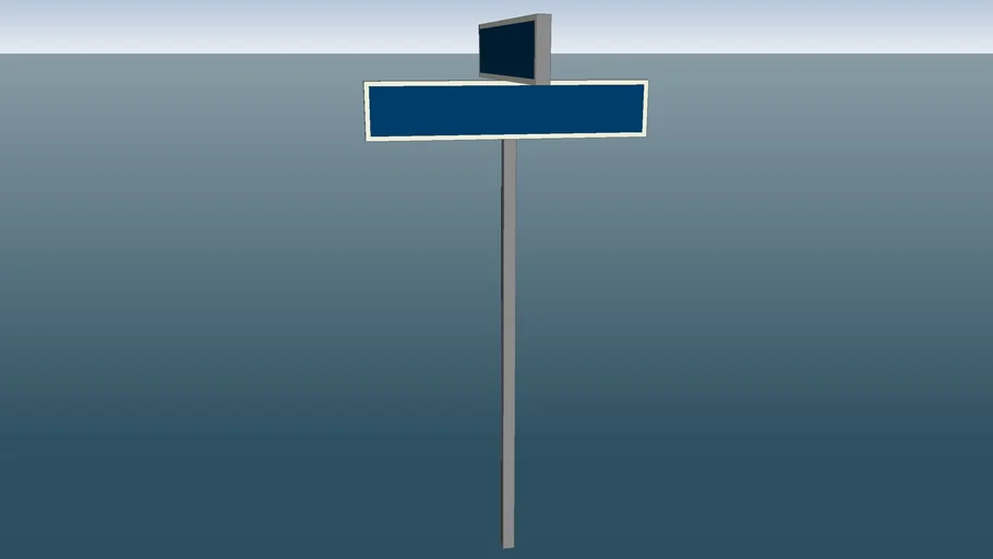 streetname sign | 3D Warehouse