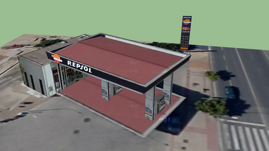 Gasolinera Repsol Ypf | 3D Warehouse