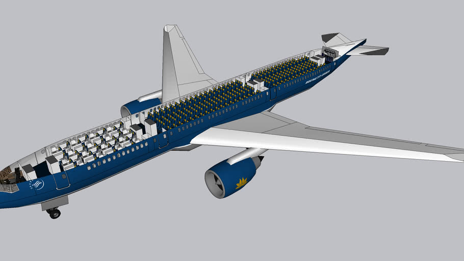 Vietnam Airlines Boeing 777 interior | 3D Warehouse