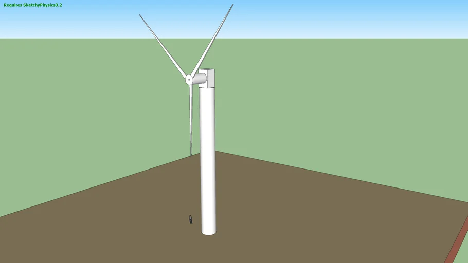 Wind Turbine (sketchyphysics) | 3D Warehouse