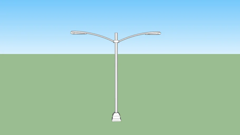 Street Light Sketchup Models Solar Street Lamp 3D Model In