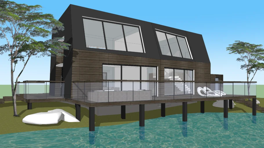 prismatic rectangular house | 3D Warehouse