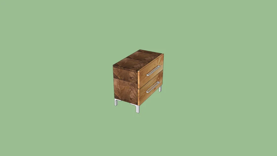 CB2 LINK ACACIA NIGHTSTAND | 3D Warehouse