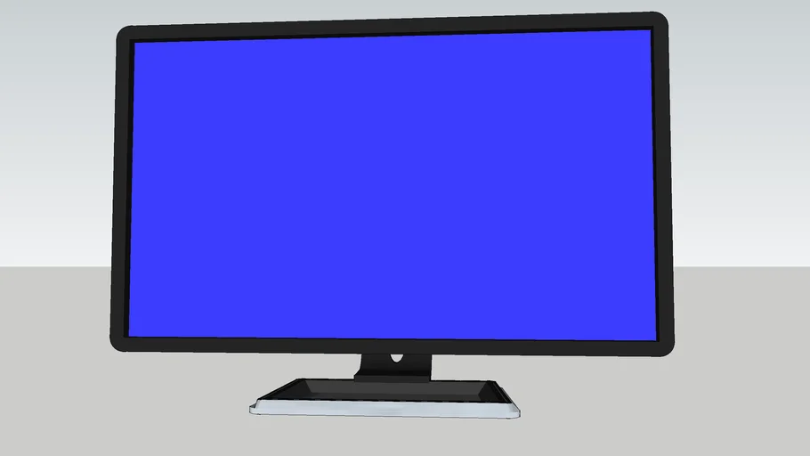 HP 19' flat screen monitor | 3D Warehouse