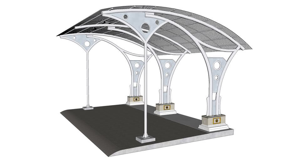 Canopy Parkiran | 3D Warehouse