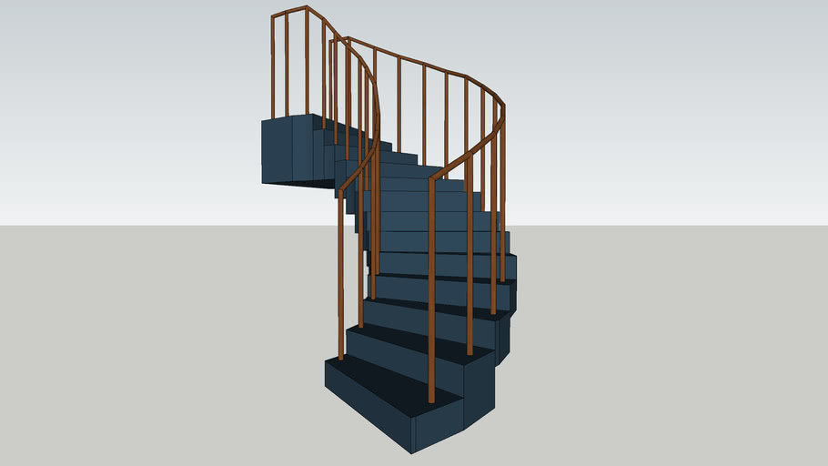 Curved Stairs | 3D Warehouse
