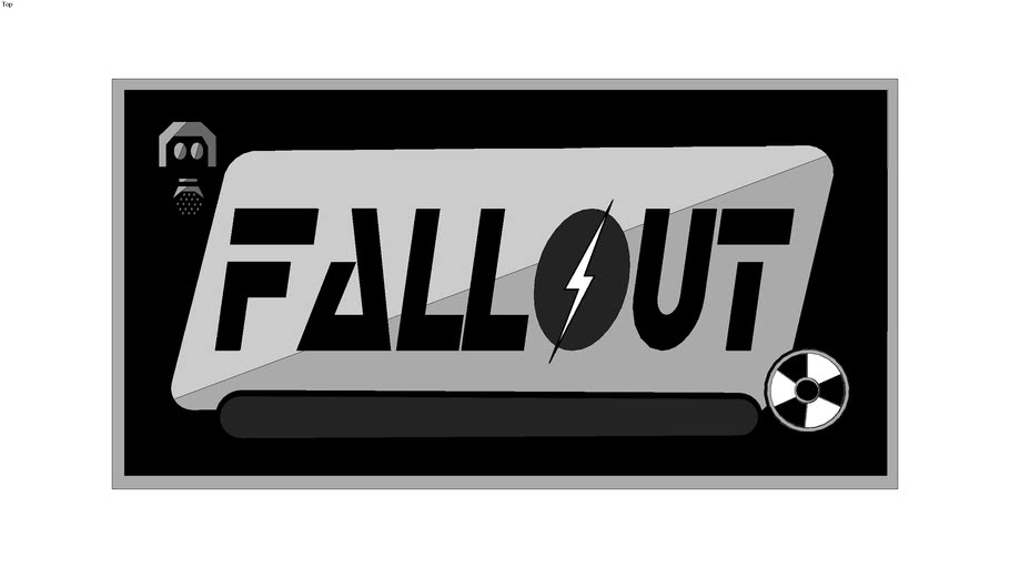 fallout sign | 3D Warehouse