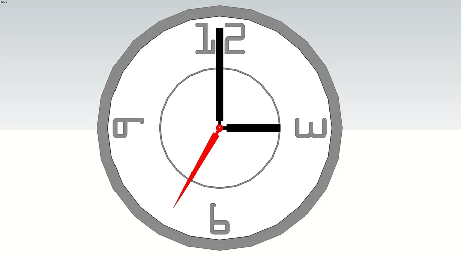 Simple Clock | 3D Warehouse