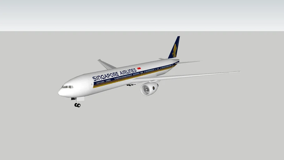 Singapore Airlines Boeing 777-300ER | 3D Warehouse