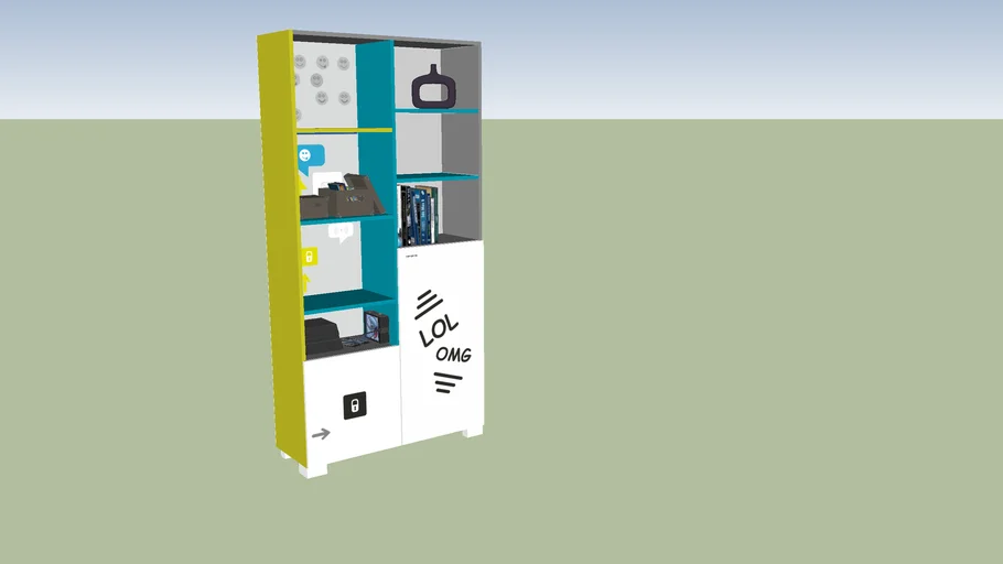 Bookcase YO 100 high LOL | 3D Warehouse