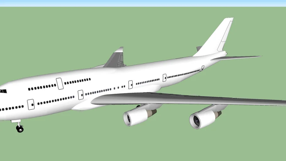 Template - Boeing 747-400 | 3D Warehouse