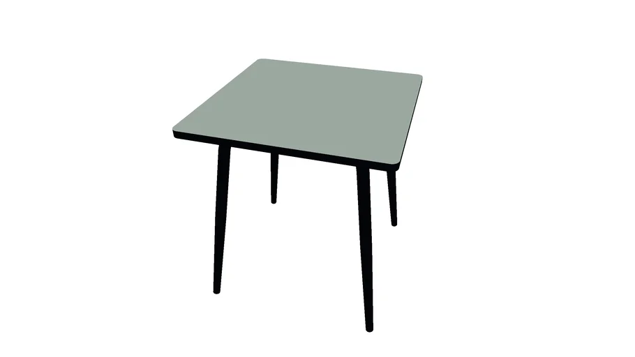 Vera – Table 70x70 kaki pieds noirs.skp | 3D Warehouse