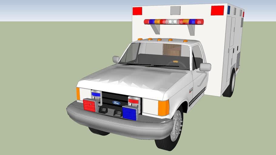 Type 1 ambulance ford f 250 model 1989 | 3D Warehouse