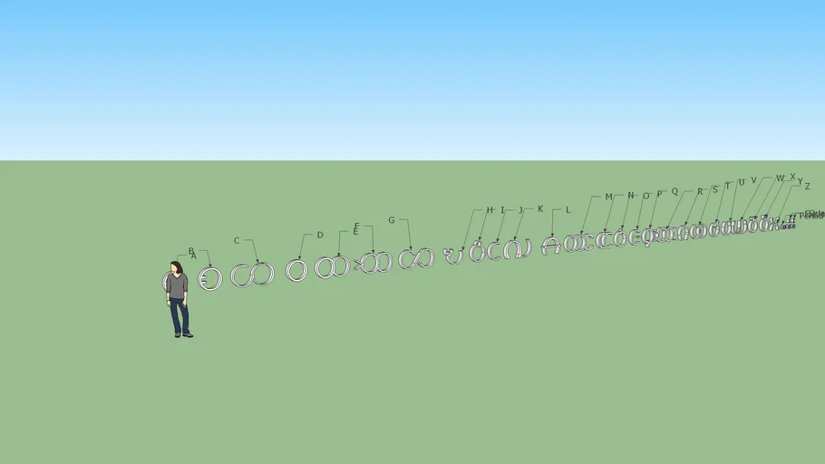 Kalot Alphabet | 3D Warehouse