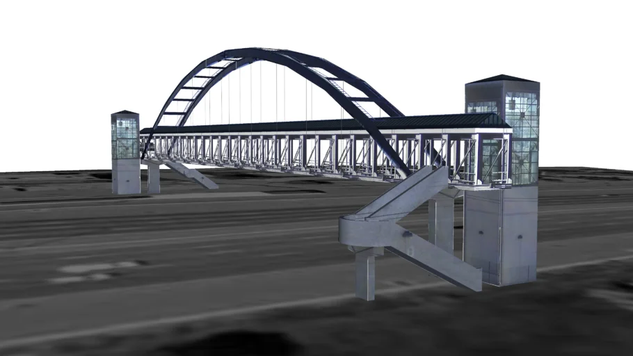 Denver Tech Center- Footbridge Over I-25 | 3D Warehouse