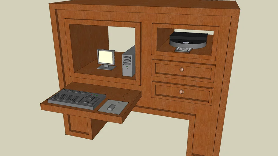 Computer desk | 3D Warehouse