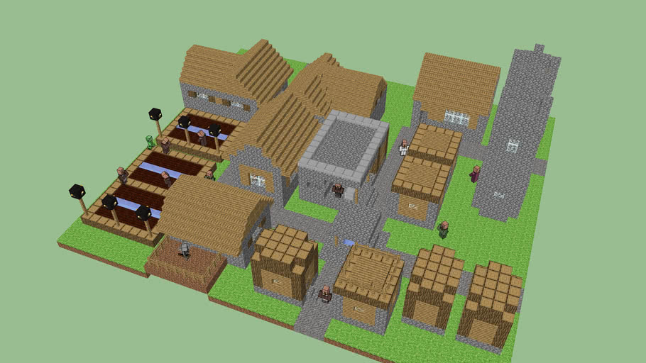 minecraft village | 3D Warehouse