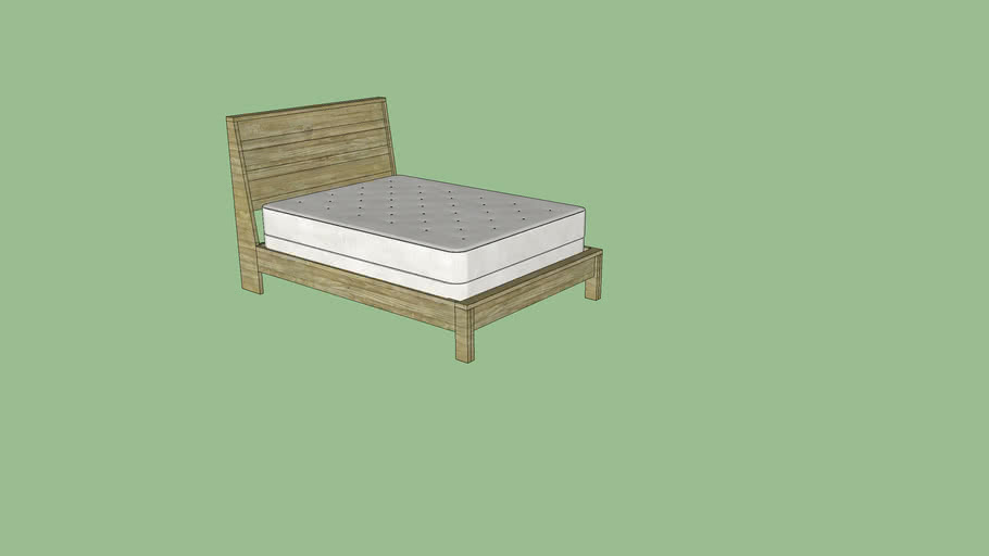 Queen Bed Modern | 3D Warehouse