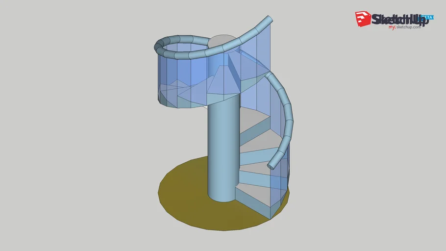 Lámina E13 Escalera Helicoidal | 3D Warehouse