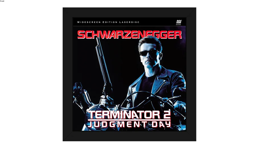 Framed Terminator 2: Judgment Day Laserdisc Cover | 3D Warehouse