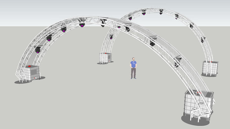 alu entrance W-archs | 3D Warehouse