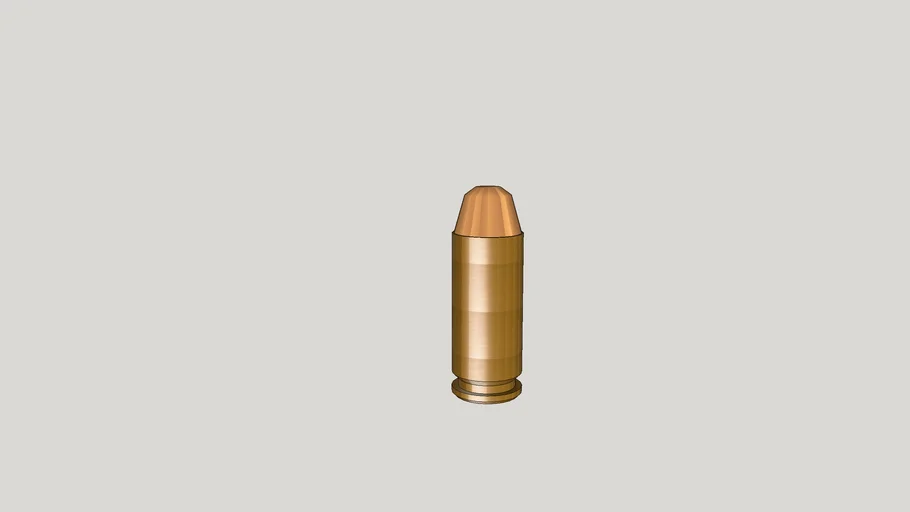 10 mm auto pistol cartridge | 3D Warehouse