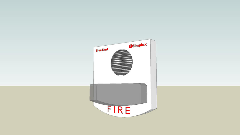 Simplex TrueAlert Horn-Strobe | 3D Warehouse
