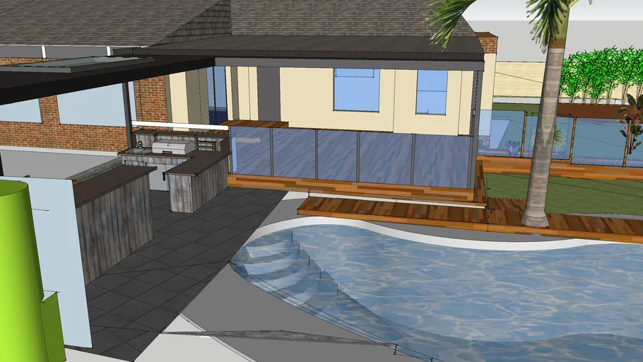 Pool Bar & outdoor kitchen concept Grange Tce | 3D Warehouse