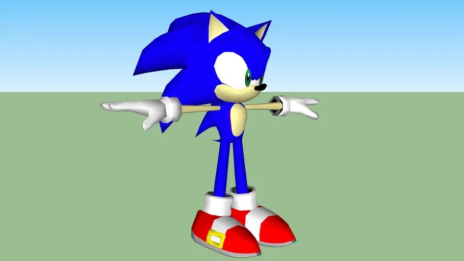 sonic vs goku | 3D Warehouse