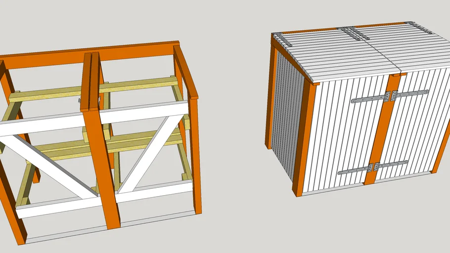 garbage bin storage | 3D Warehouse