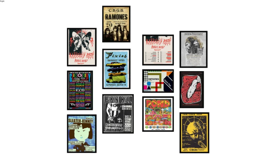 Rock posters | 3D Warehouse