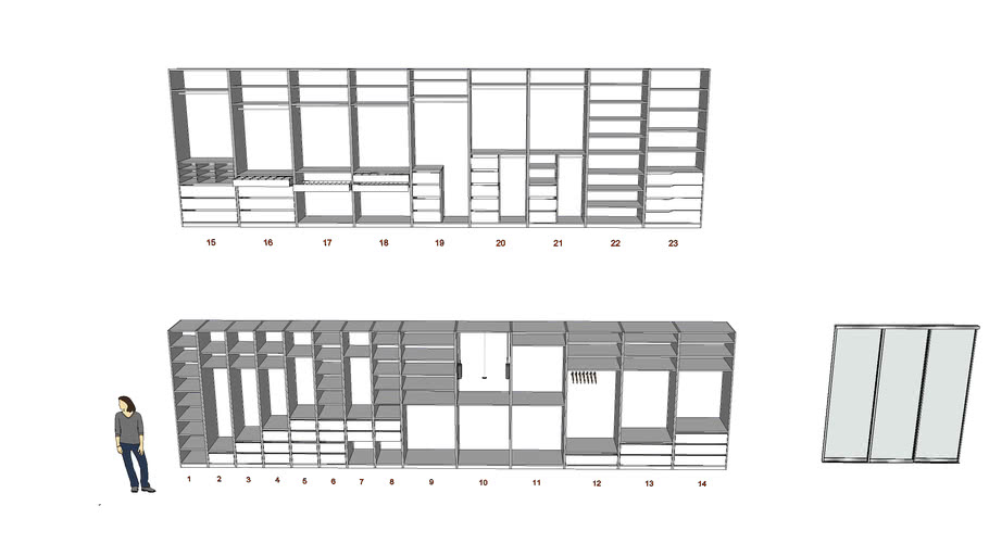 Cabinet body, wardrobe | 3D Warehouse